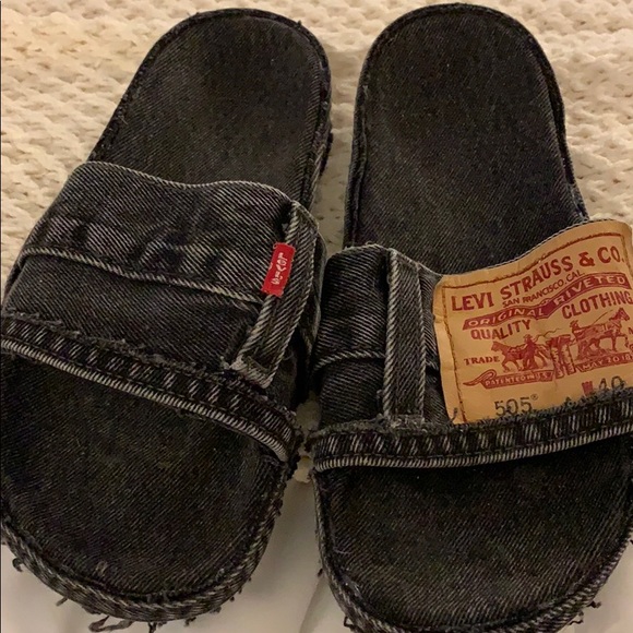 uns | Shoes | Handmade Jean Slides | Poshmark